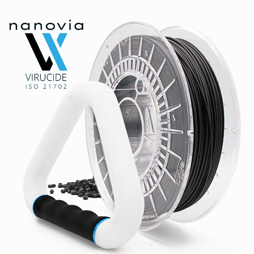 Lancement Nanovia VX : filaments 3D virucides ISO 21702 : Nanovia